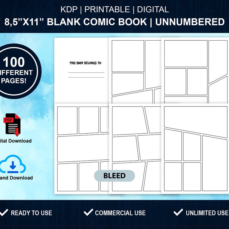 Printable Comic - Etsy