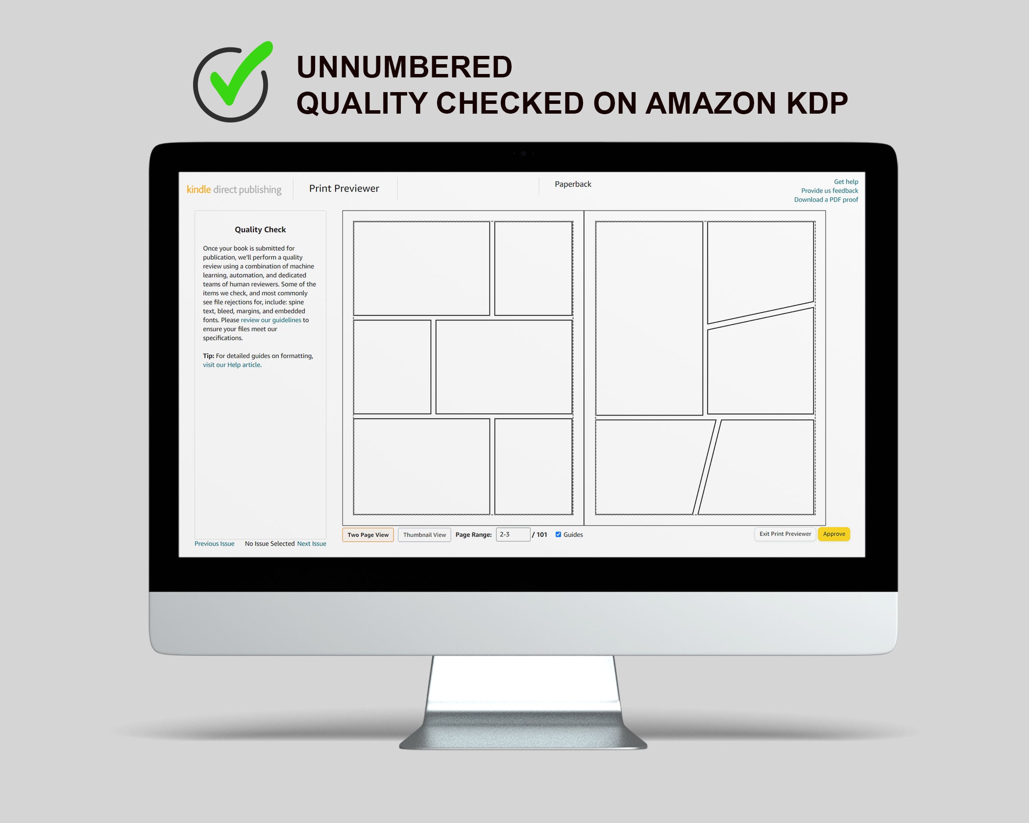 KDP Interior - 8,5" X 11", Comic Book Interior for KDP Amazon, 100 ...