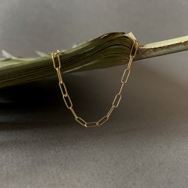 Paperclip Bracelet Men, Paper Clip Chain Bracelet Gift, Minimalist ...