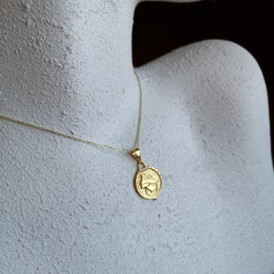 Goddess Fortuna Necklace, Gold Mythological Charm, Luck Pendant ...