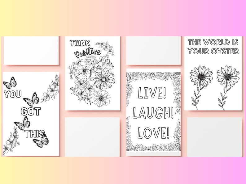 Coloring Printables for Adults Positive Affirmation Coloring Pages ...