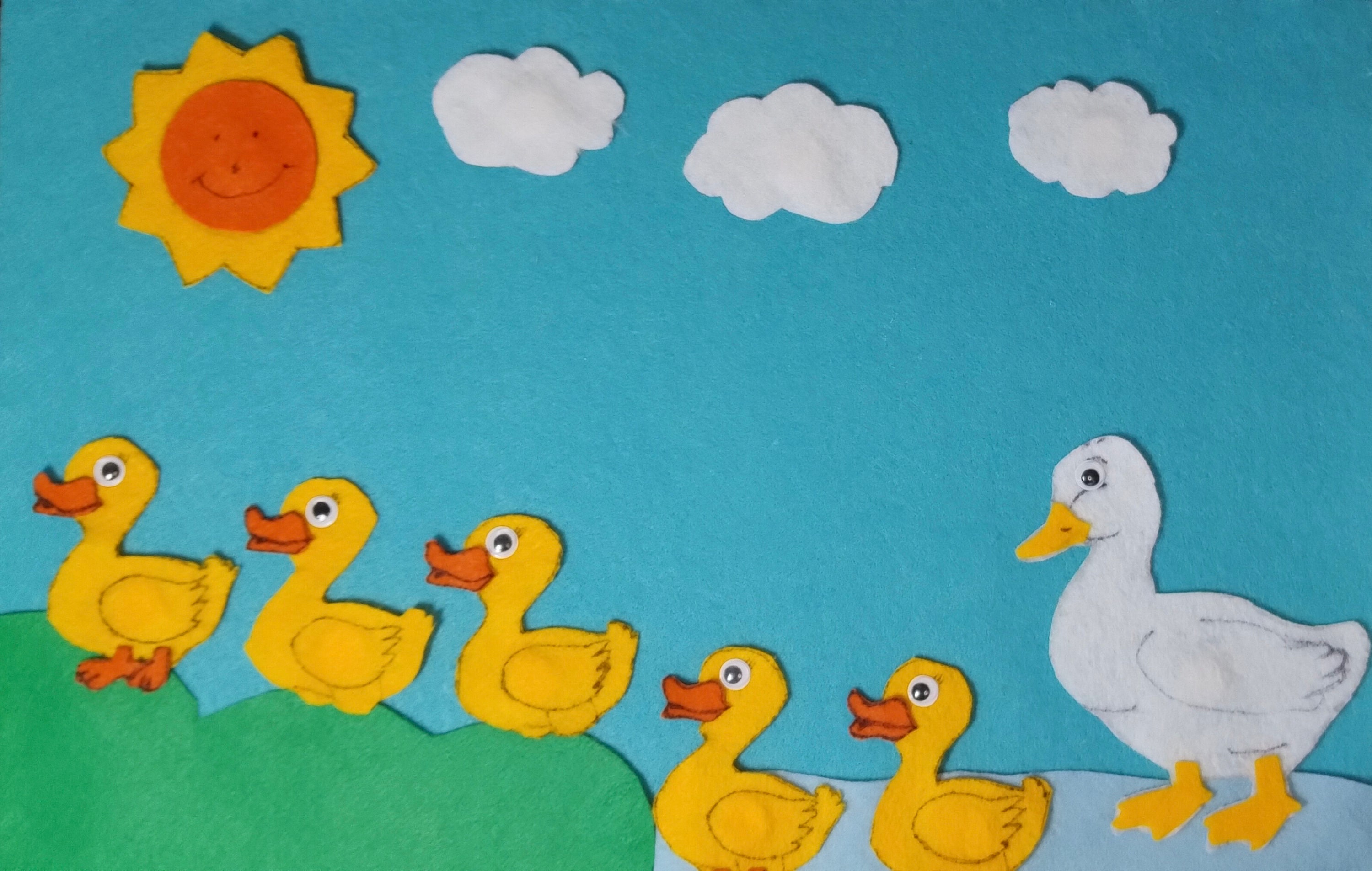 Five Little Ducks Felt/flannel Board Story Set - Etsy