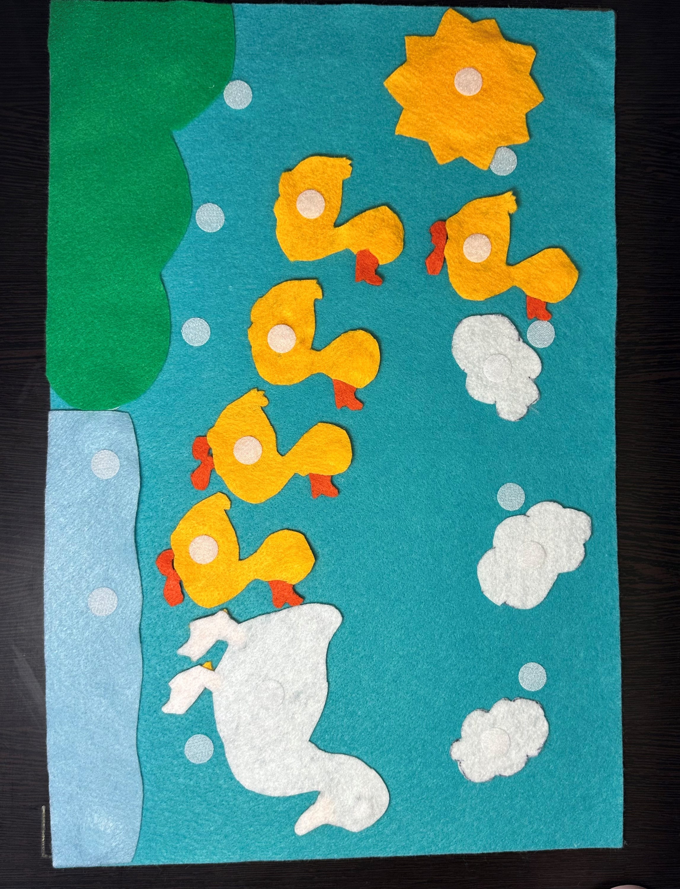 Five Little Ducks Felt/flannel Board Story Set - Etsy