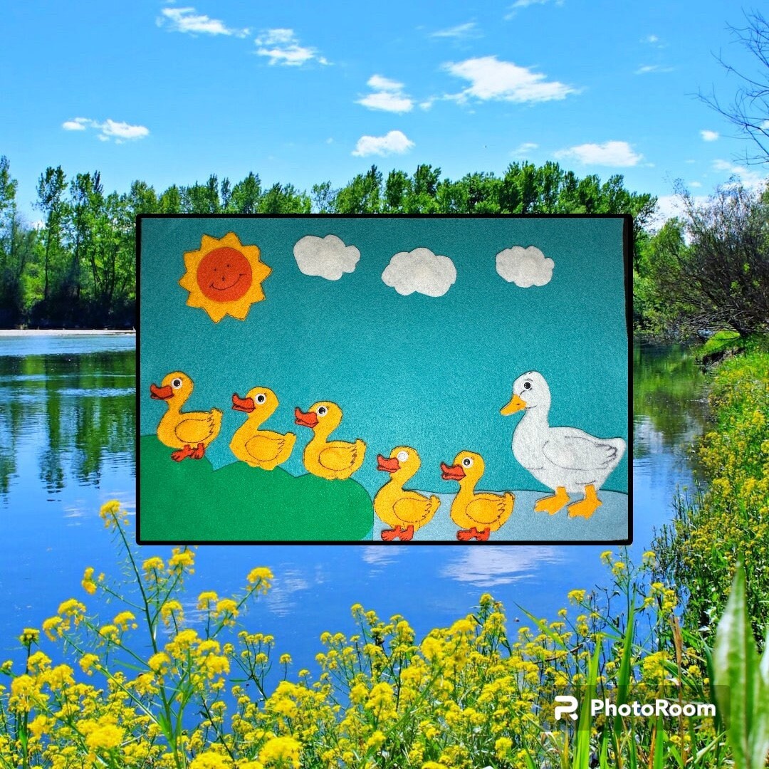 Five Little Ducks Felt/flannel Board Story Set - Etsy