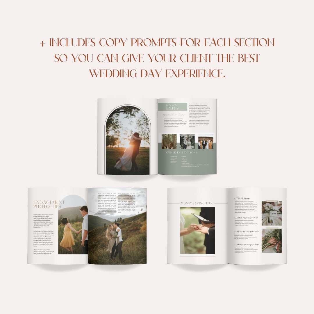 Wedding Template Welcome Experience for Wedding Photographers - Wedding ...