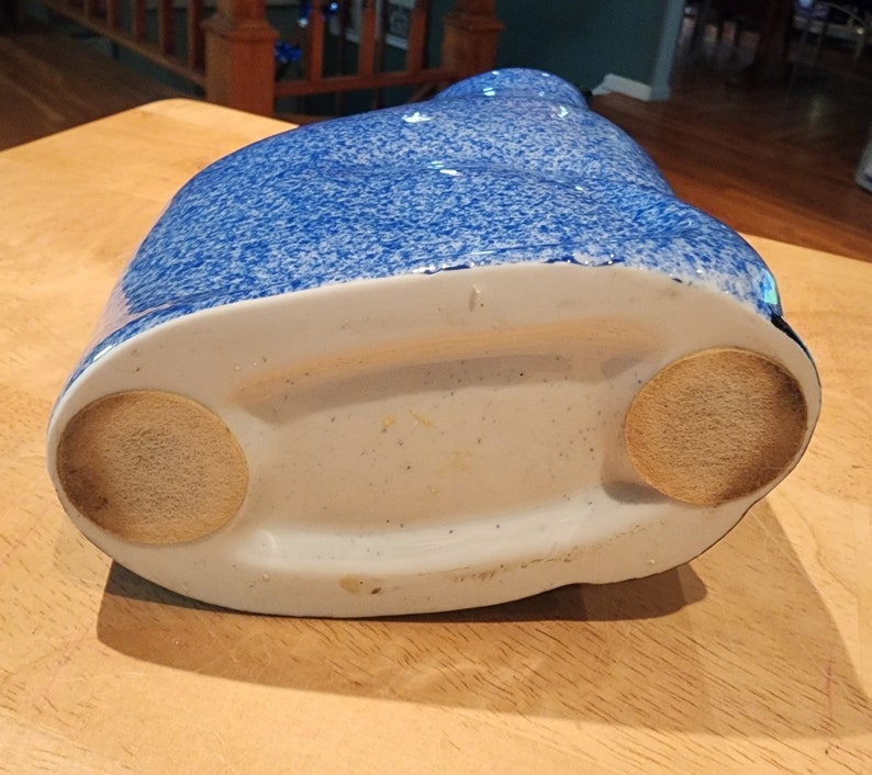 Enesco Blue Speckled Cat - Etsy