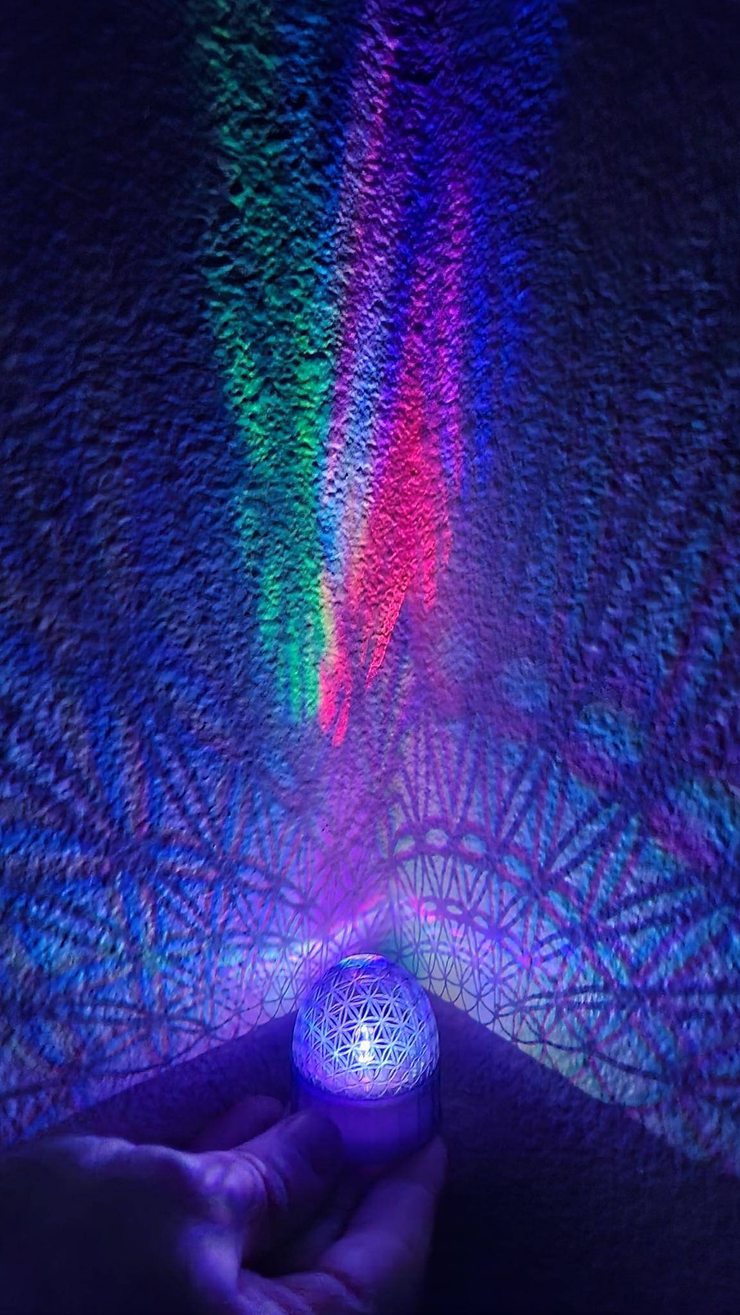 Flower of Life Light Projector, Tea Light, Color Changing Shadow ...