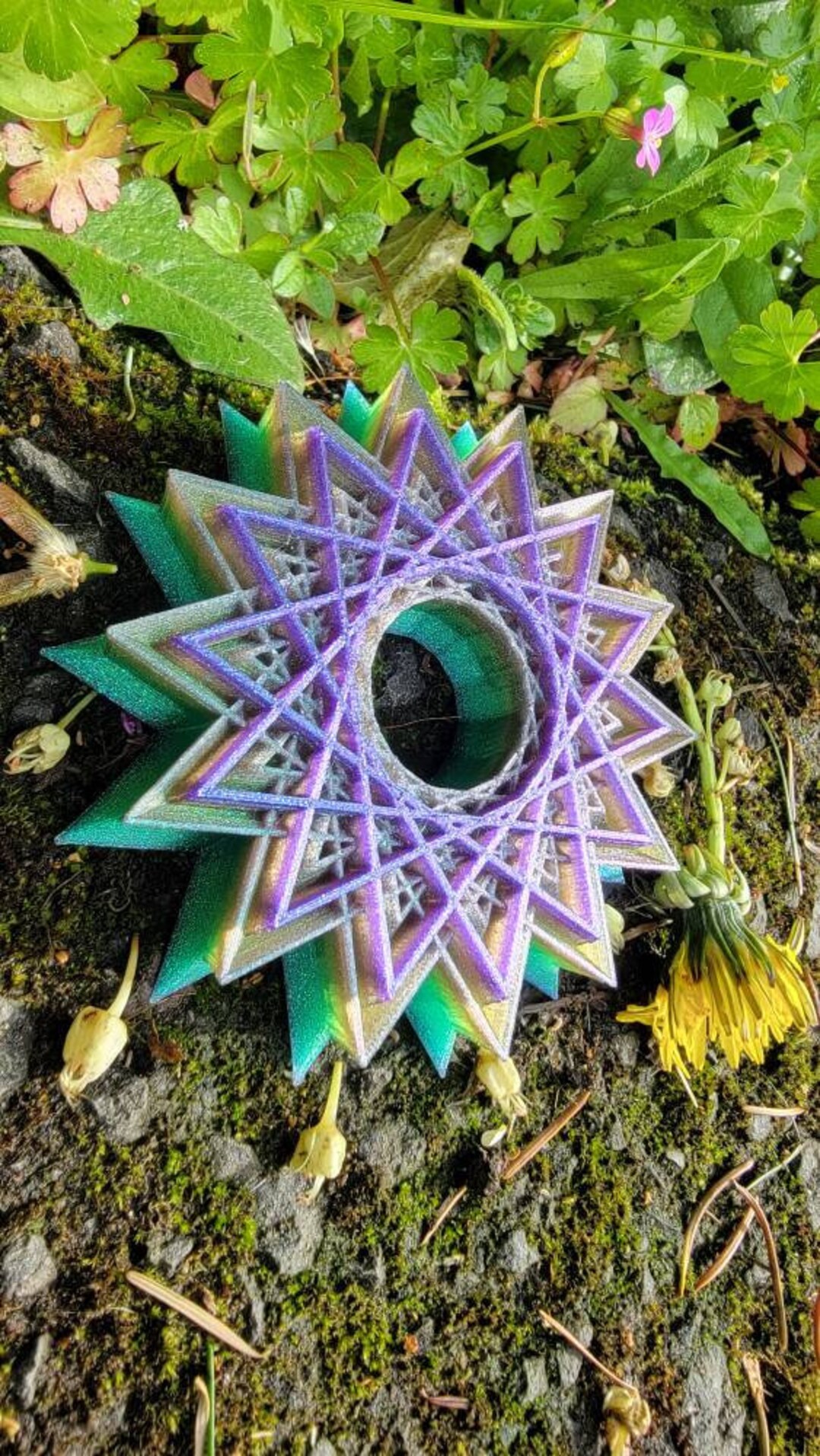 Sacred Geometry Star Crystal Sphere Stand, Crystal Ball Display Stand ...