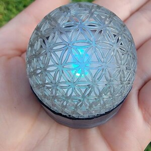Flower of Life Light Projector, Tea Light, Color Changing Shadow ...