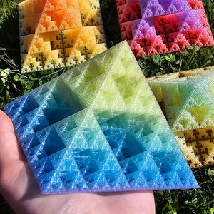 Translucent Fractal Pyramid Mystery Pick, Mystery Multicolor 3D Printed ...