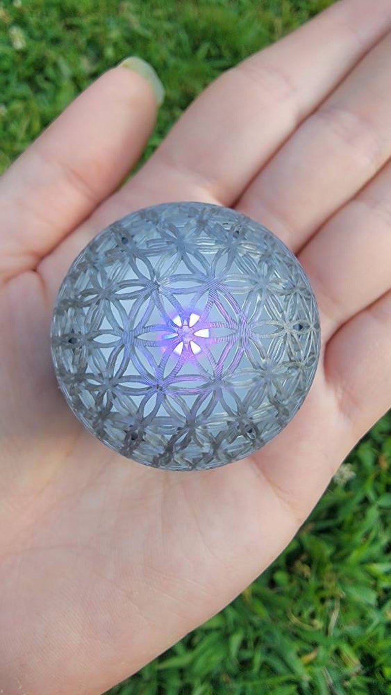 Flower of Life Light Projector, Tea Light, Color Changing Shadow ...
