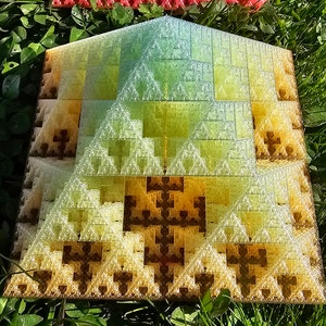 Translucent Fractal Pyramid Mystery Pick, Mystery Multicolor 3D Printed ...