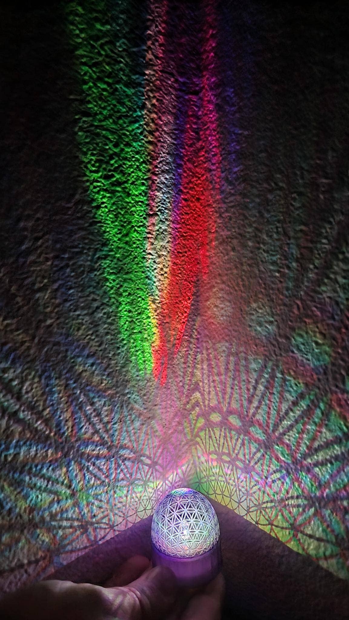 Flower of Life Light Projector, Tea Light, Color Changing Shadow ...