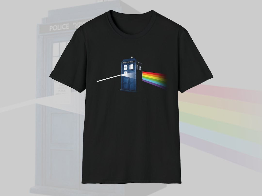 Doctor Who T-shirt, Unisex, the Dark Side of the Tardis Shirt, Pink ...