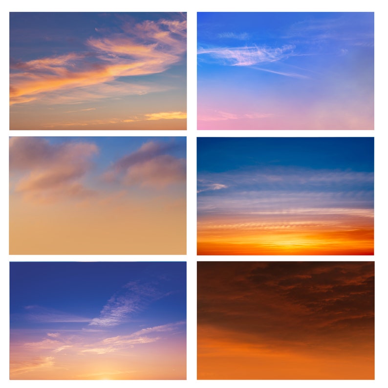 100 Dramatic Sky Overlays Sky Photoshop Overlays - Etsy