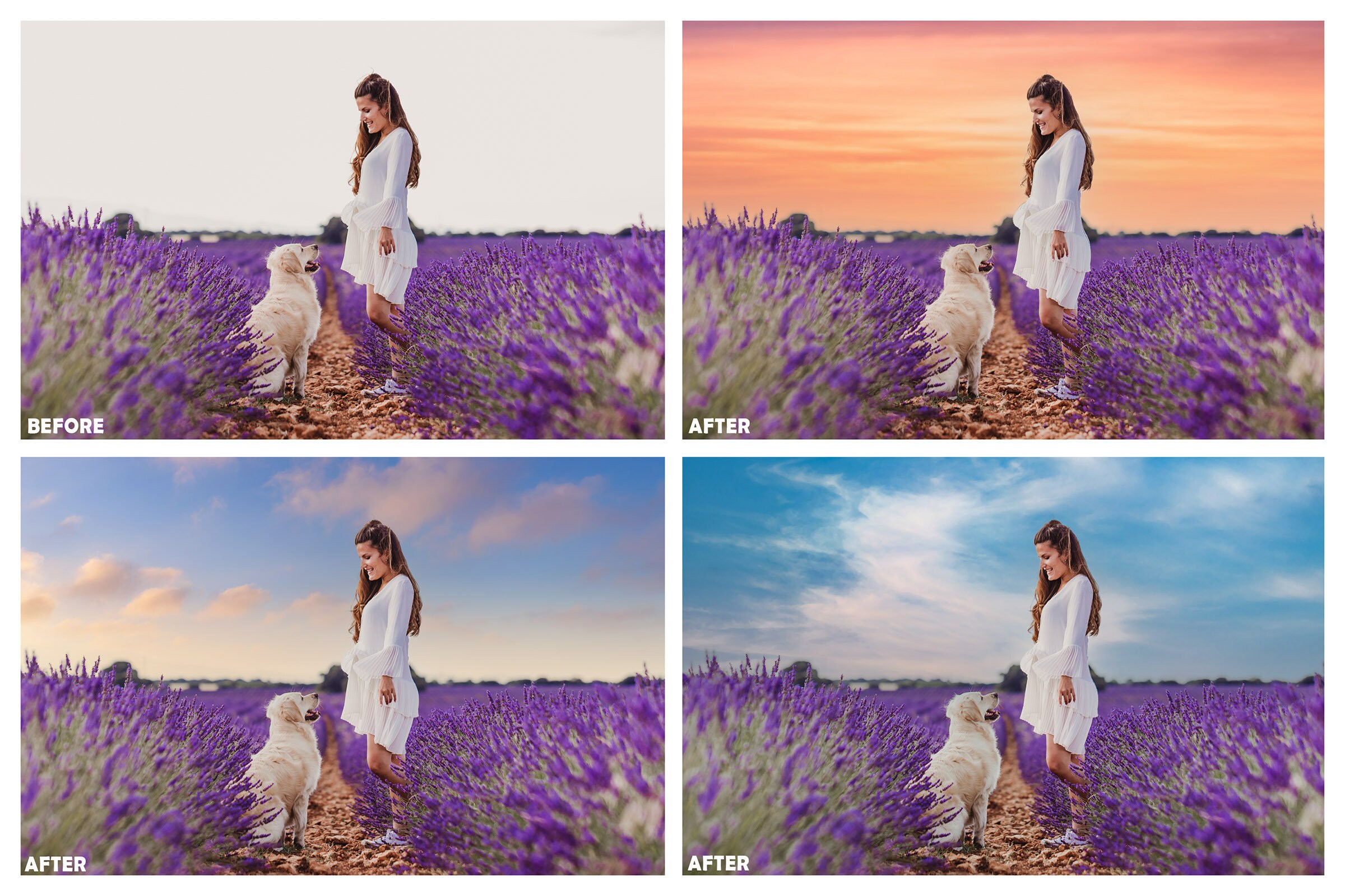 50 Beach Sunset Sky Overlays Photoshop Overlays - Etsy