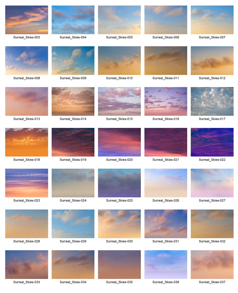 100 Dramatic Sky Overlays Sky Photoshop Overlays - Etsy