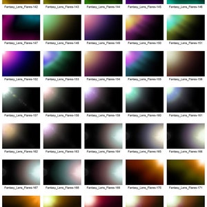 225 Fantasy Colored Lens Flare Overlays Photoshop Overlays - Etsy