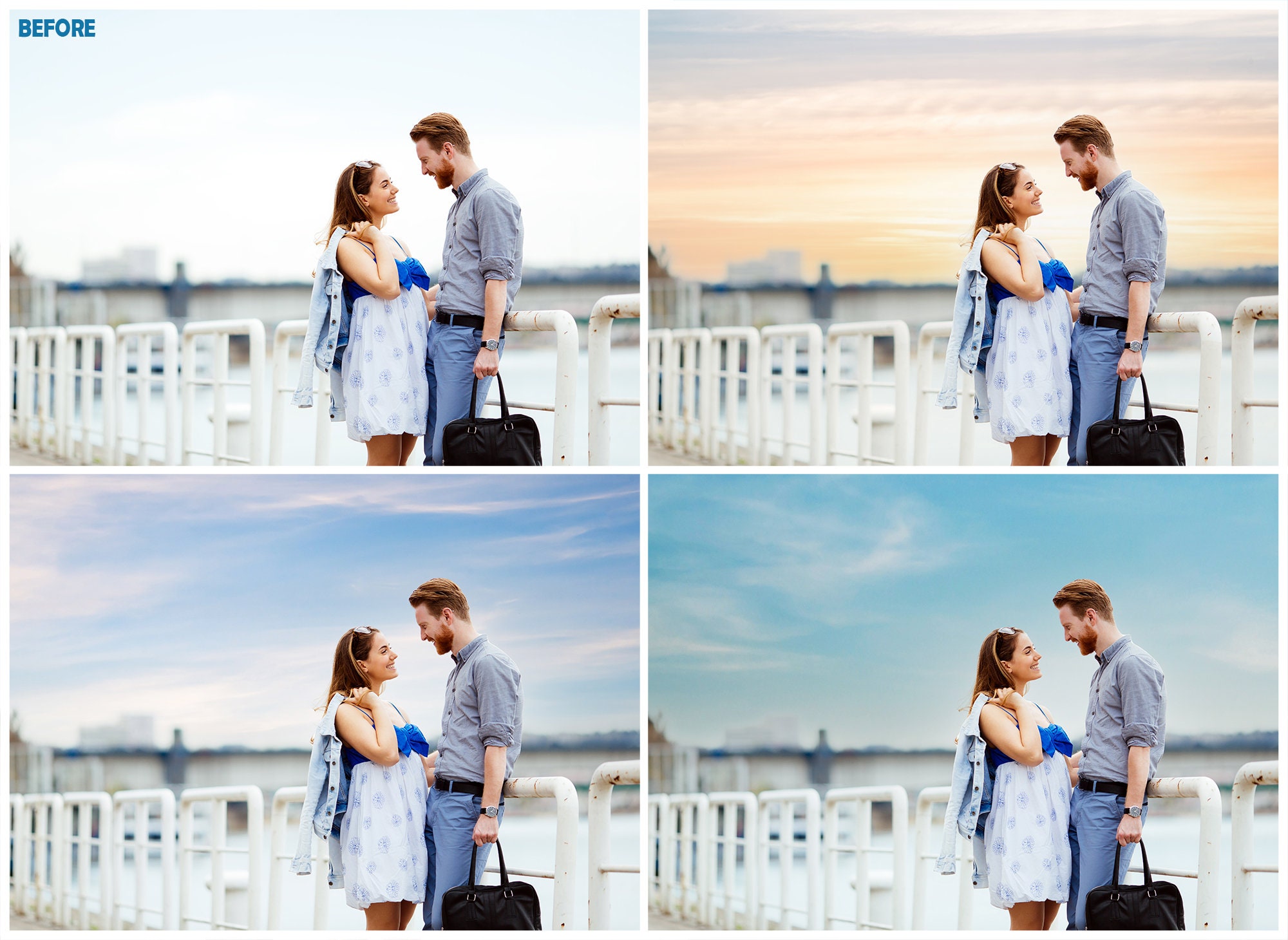 50 Beautiful Day Time Sunrise Sky Overlays Photoshop Overlays - Etsy