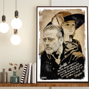 The Walking Dead: Negan & Judith Compass Poster | 11x17 - Etsy