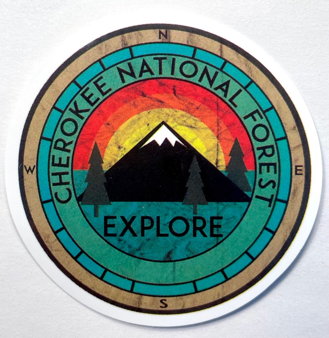 Sticker of Cherokee National Forest - Etsy