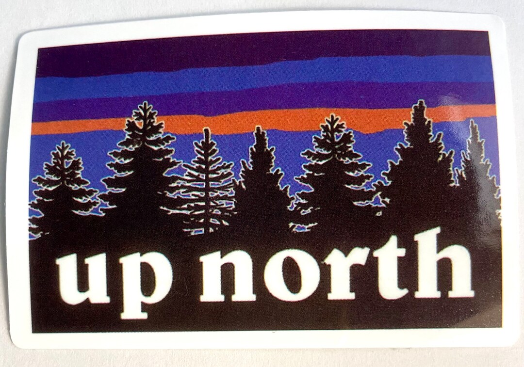 Sticker of Sunset Treeline “up North” - Etsy
