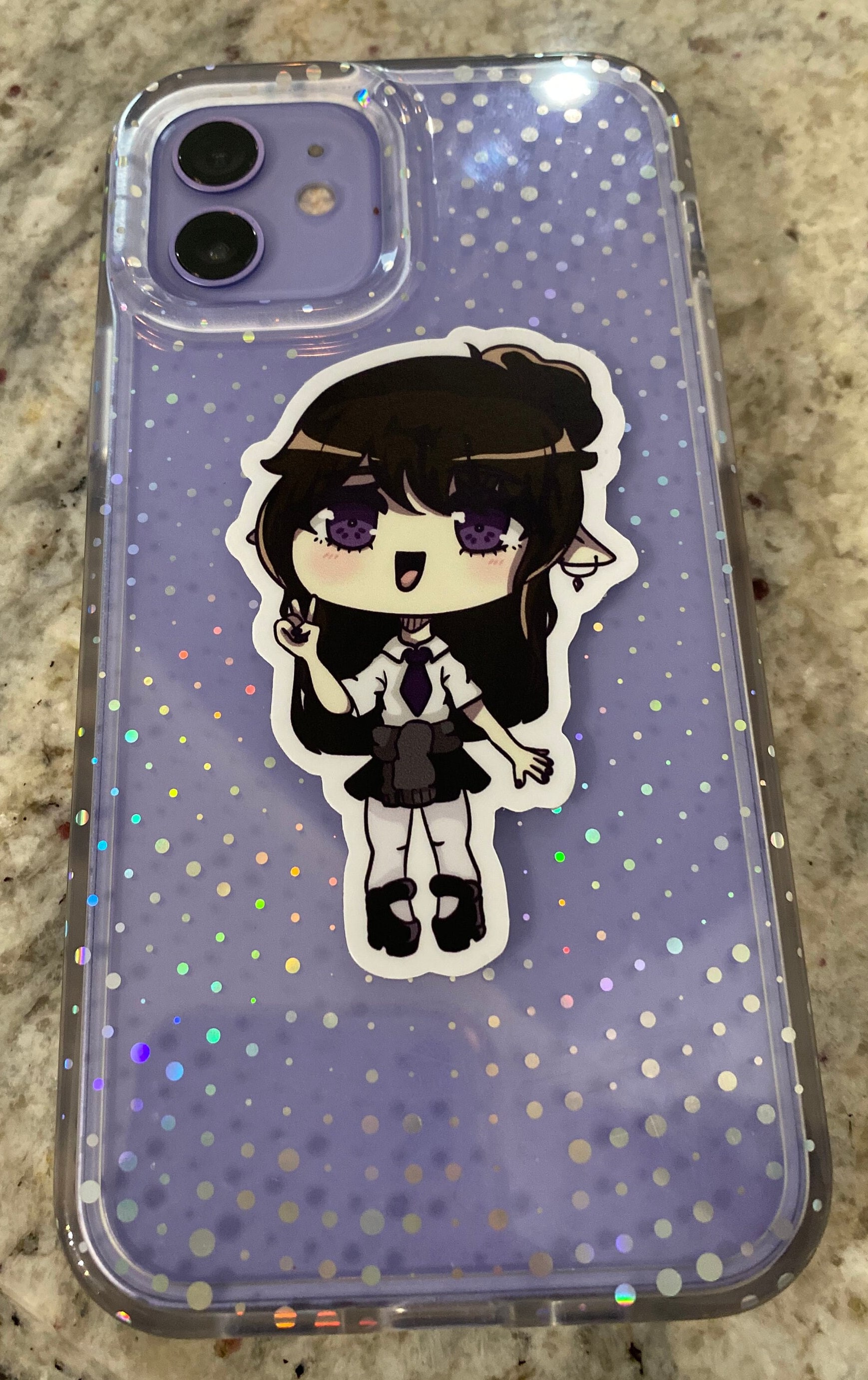 Kawaii Anime School Uniform Girl Vinyl Die Cut Sticker | "rauren ...