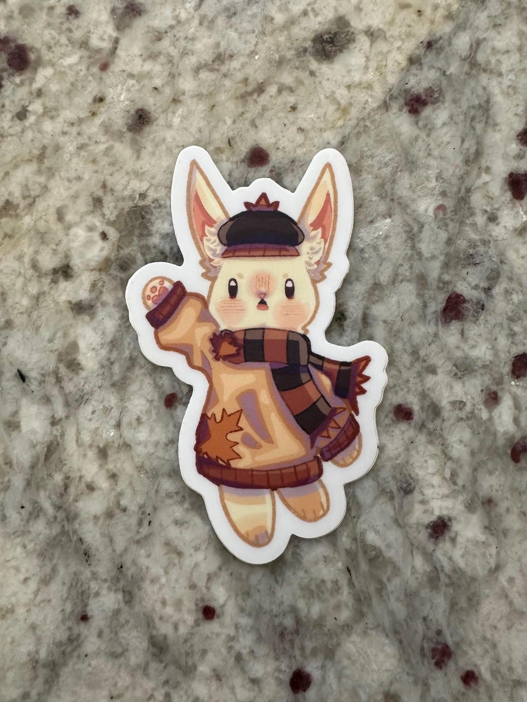 Kawaii Anime Bunny Vinyl Die Cut Sticker | "maple" | Waterproof | Cute ...