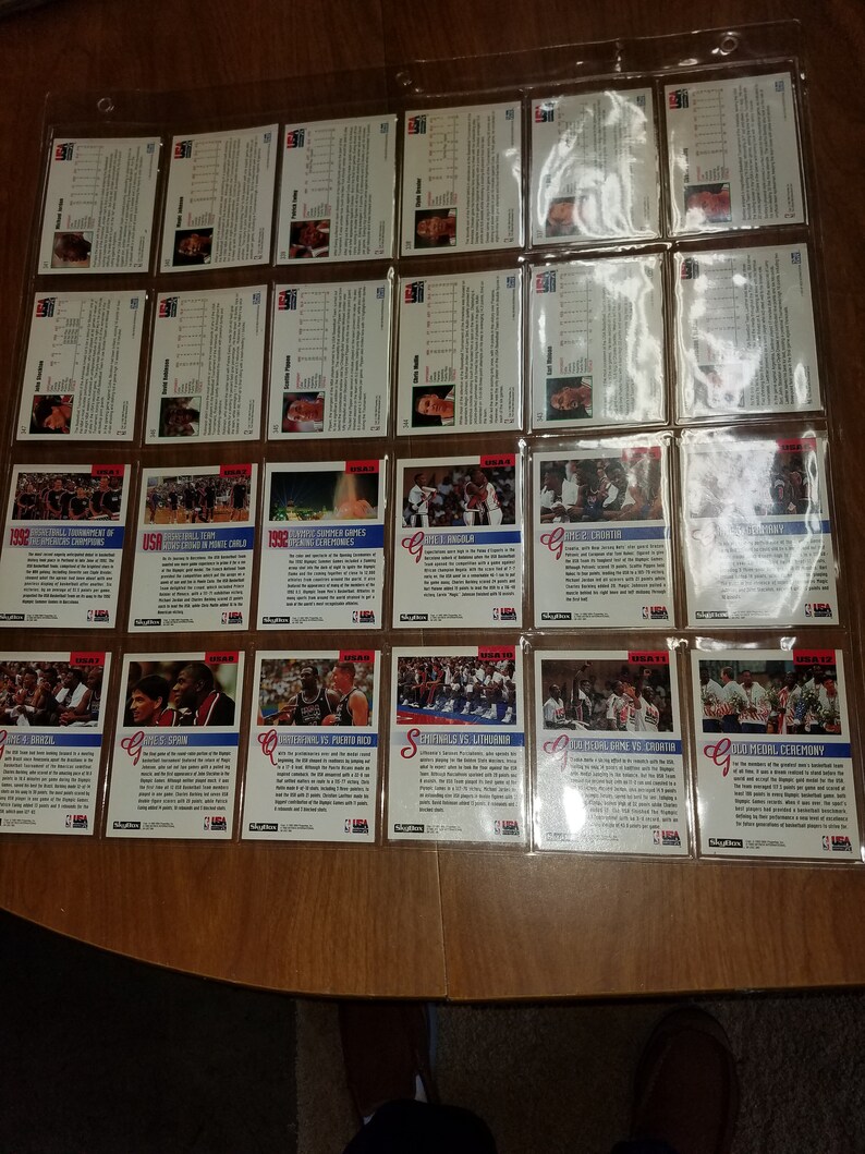 USA 1992 Basketball Olympic Dream Team Card Set - Etsy