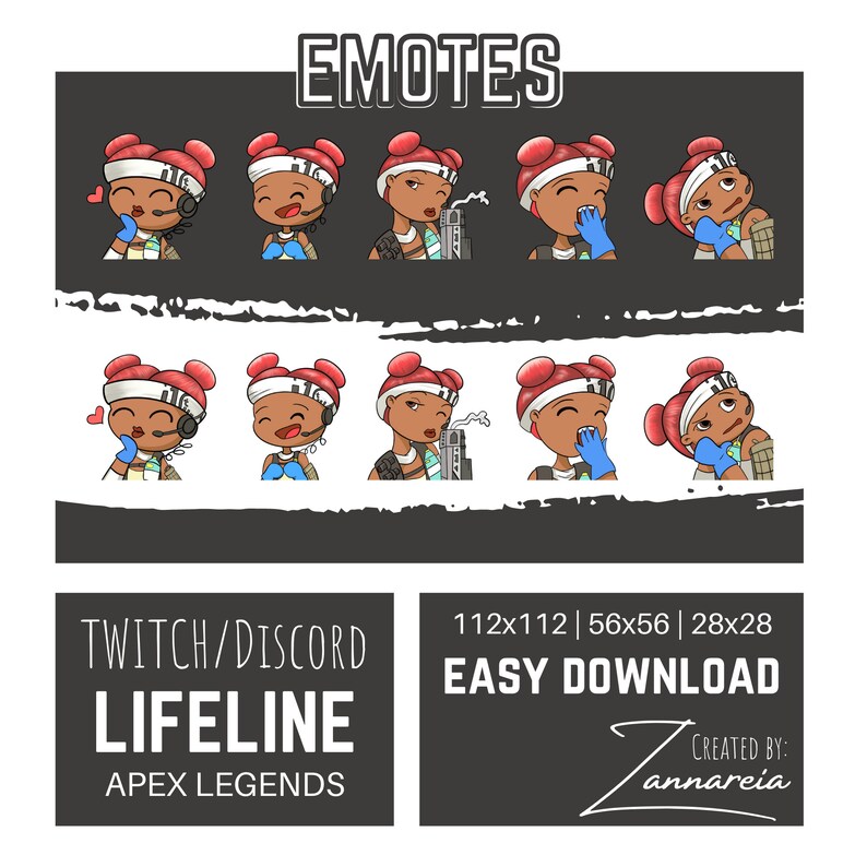 LIFELINE - Apex Legends Twitch / Discord Emote 5 Pack - Etsy