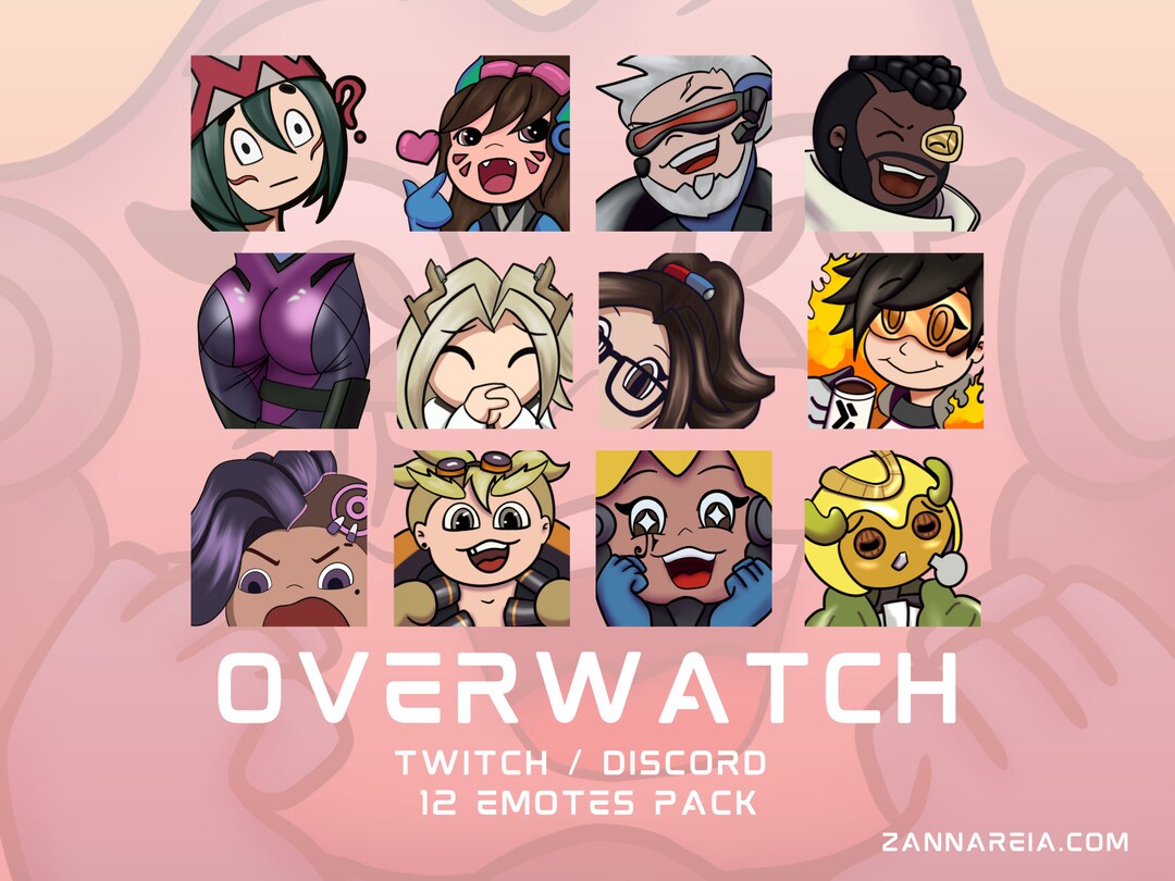 Overwatch - 12 Emote Pack - Discord/twitch Emotes - Etsy