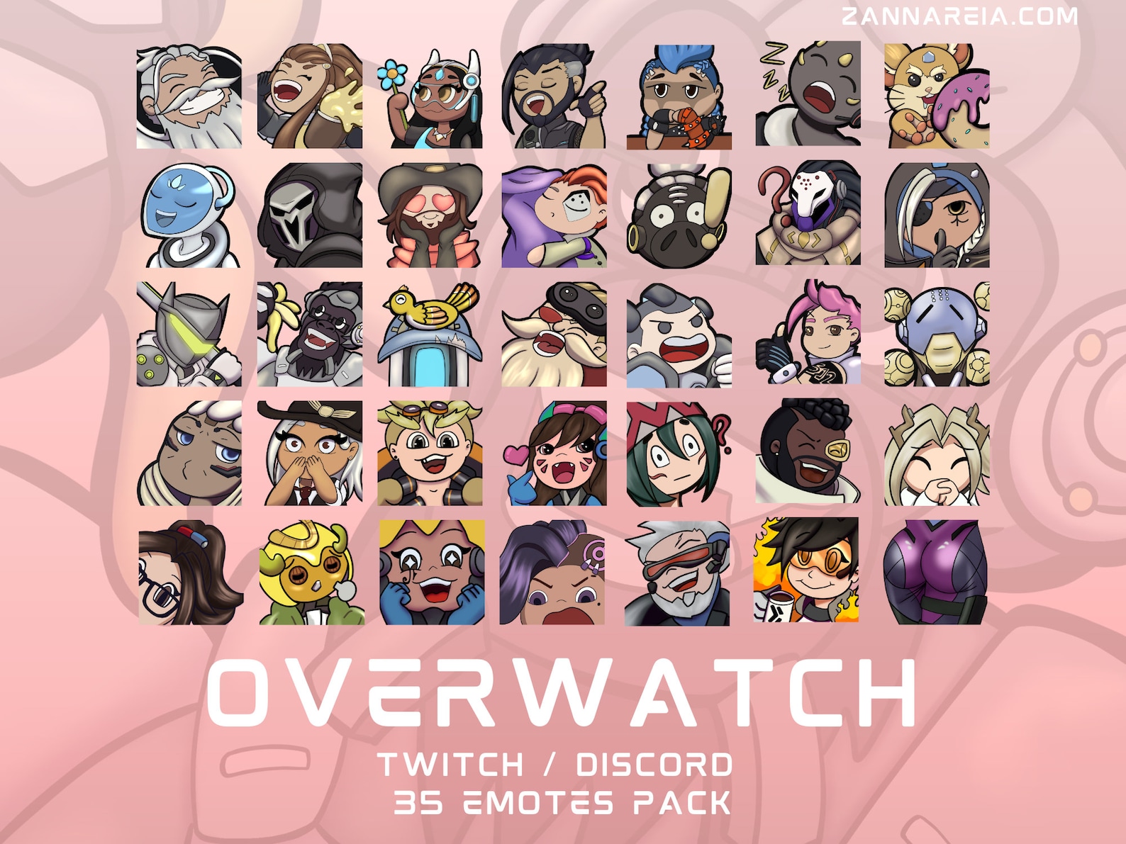 Overwatch - 35 Pack Emote Bundle - Etsy