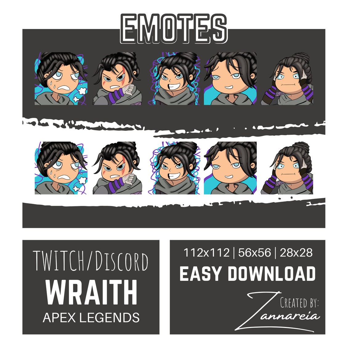 Buy WRAITH Apex Legends Twitch / Discord Emote 5 Pack Online in India ...