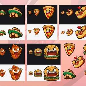 Fast Food - Foodie Twitch / Discord Emote 5 Pack - Etsy