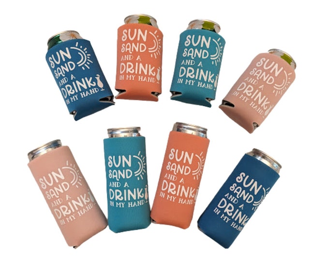 Rose Gold Beach Vacation Cozies Custom Summer Girls Trip, Sun Sand and ...