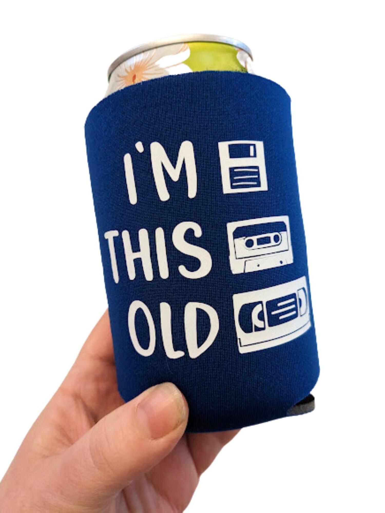Min Set of 4 Funny 80s 90s Can Coolers, I'm This Old, Birthday Can ...