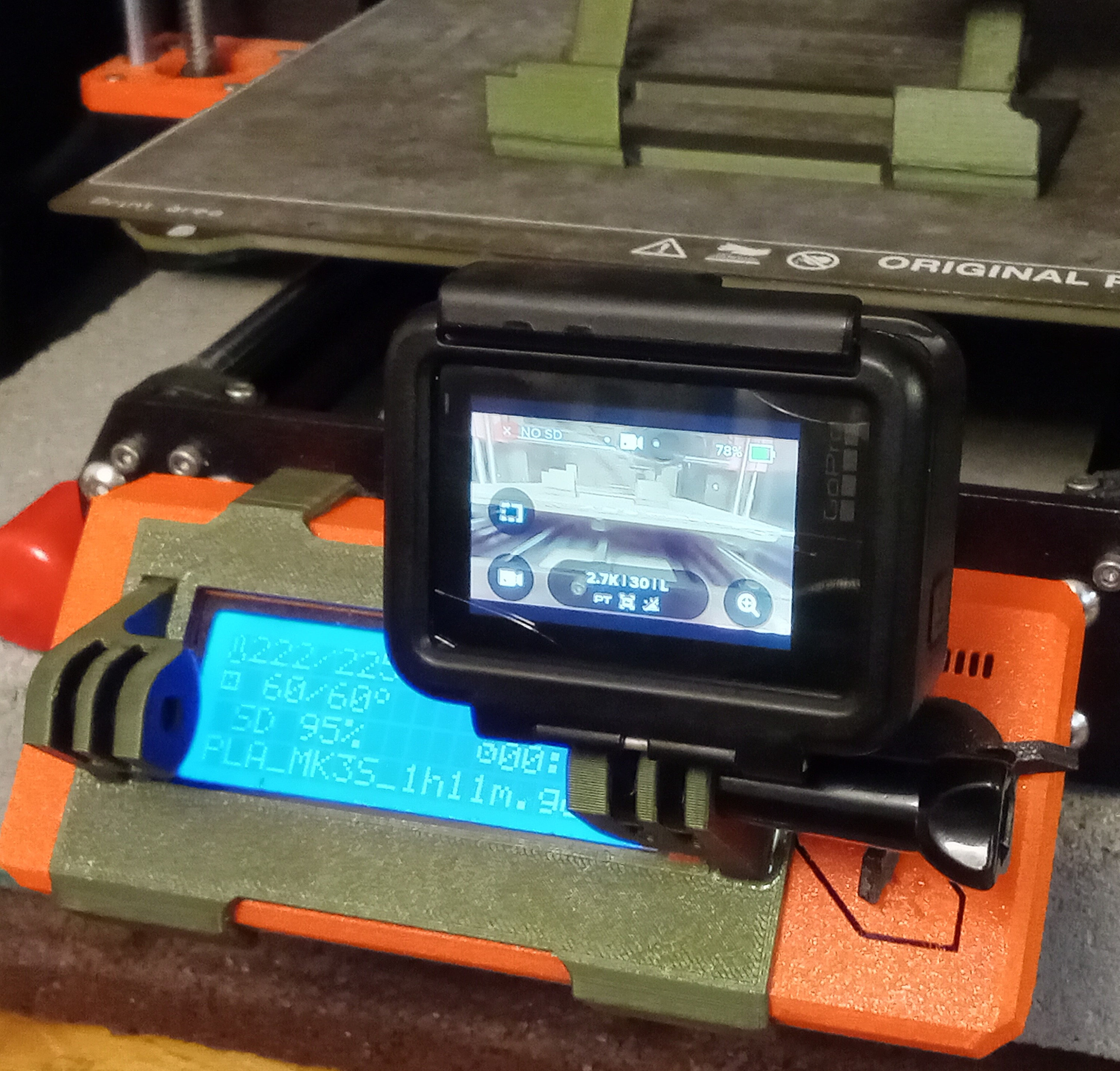 Mk3/mk2 Gopro Mount - STL Files - LCD Mount - Etsy