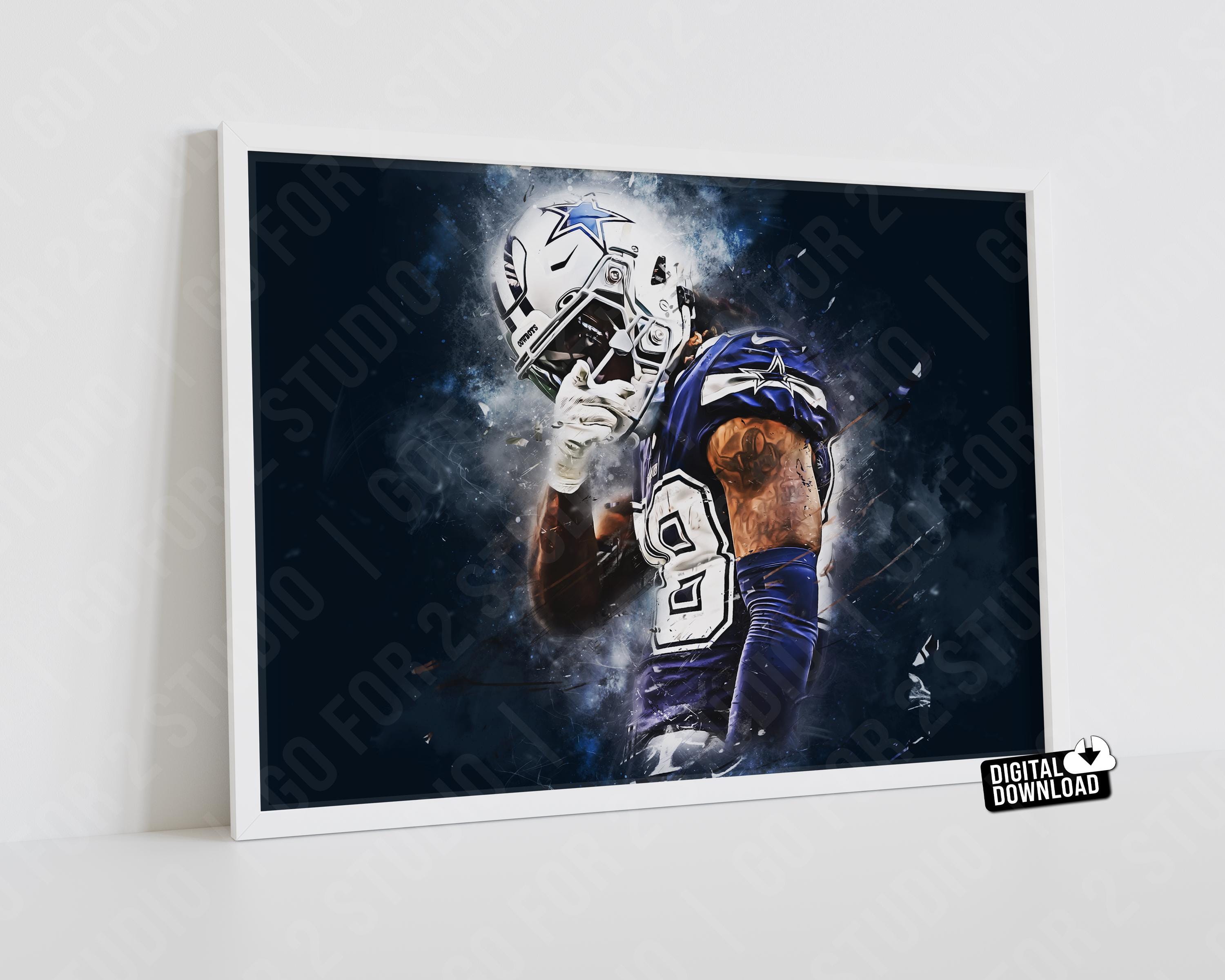 Ceedee Lamb Digital Download | NFL Football Wall Art | Printable Sports ...