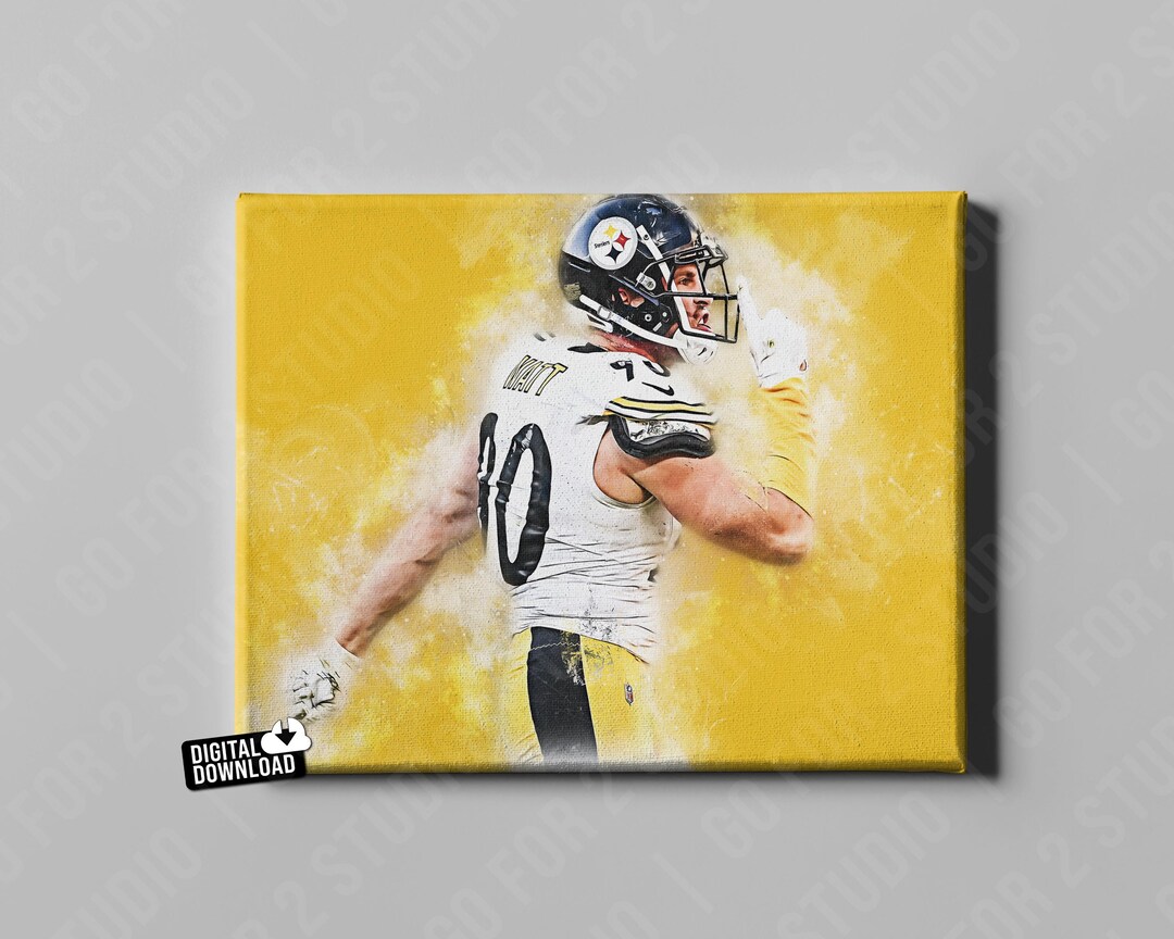 TJ Watt Digital Download | NFL Football Wall Art | Printable Sports ...