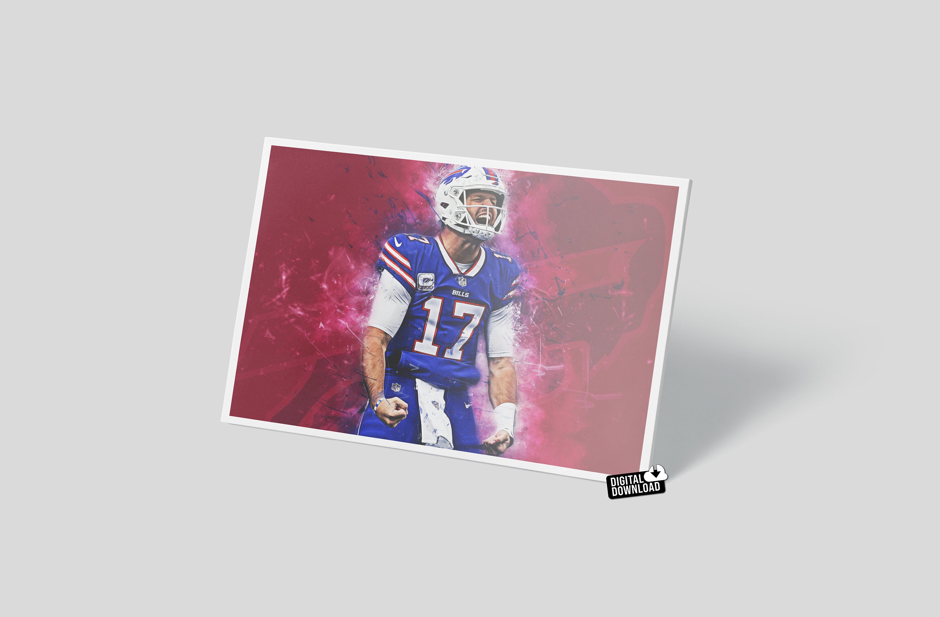 Josh Allen Edit, Buffalo Bills, Digital Download, Print, Canvas, Wall ...
