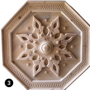 Handcrafted Wood Ceiling Medallion: Rustic Chandelier Frame - Etsy