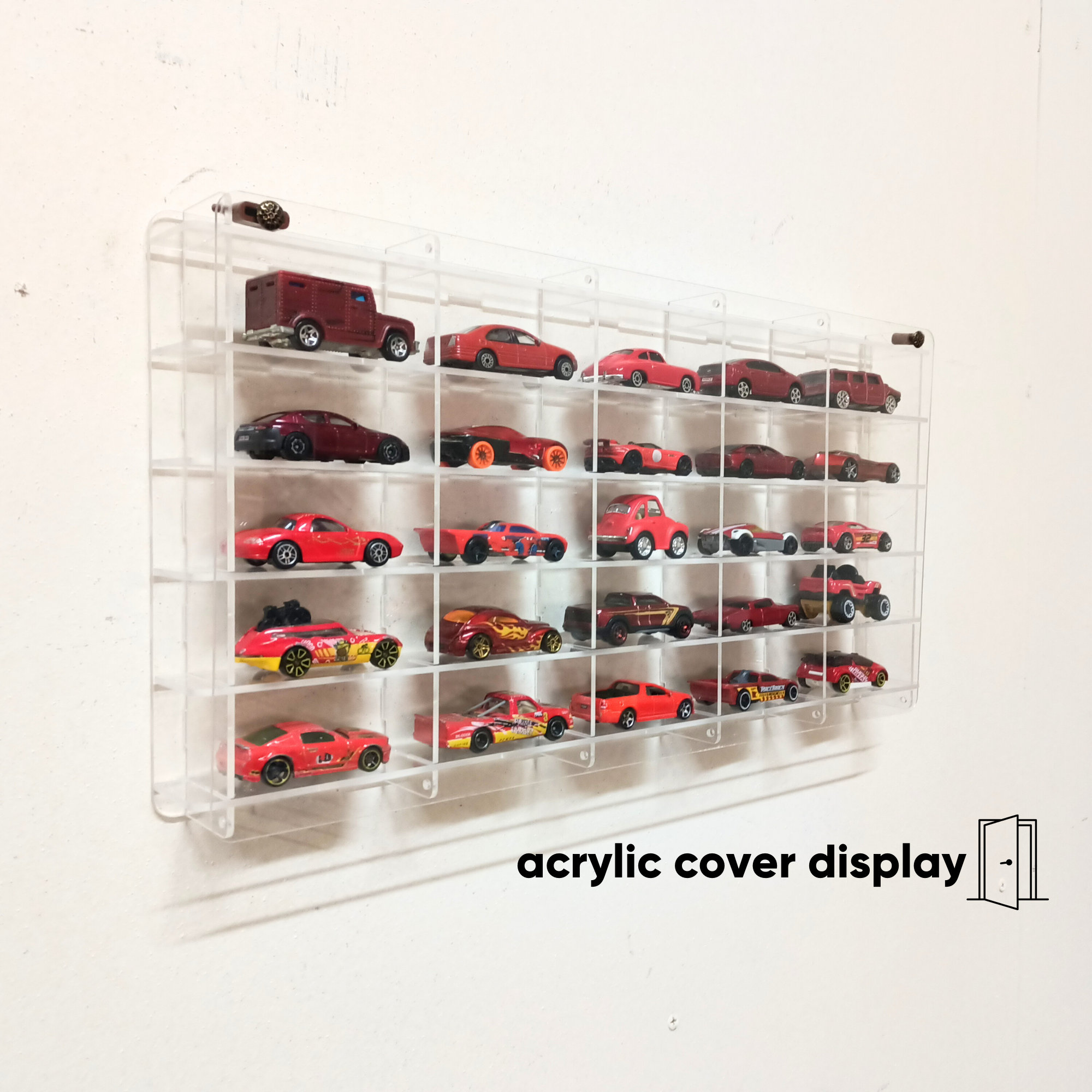 Acrylic 1/64 Scale Car Display Case: 25 Vehicle Showcase - Etsy