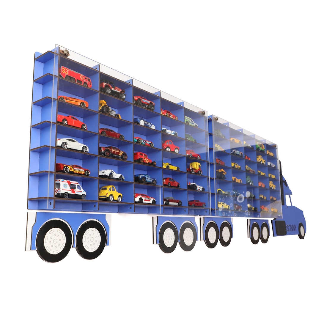 Toy Car Truck Display Case: Hot Wheels, Matchbox Storage With Acrylic ...
