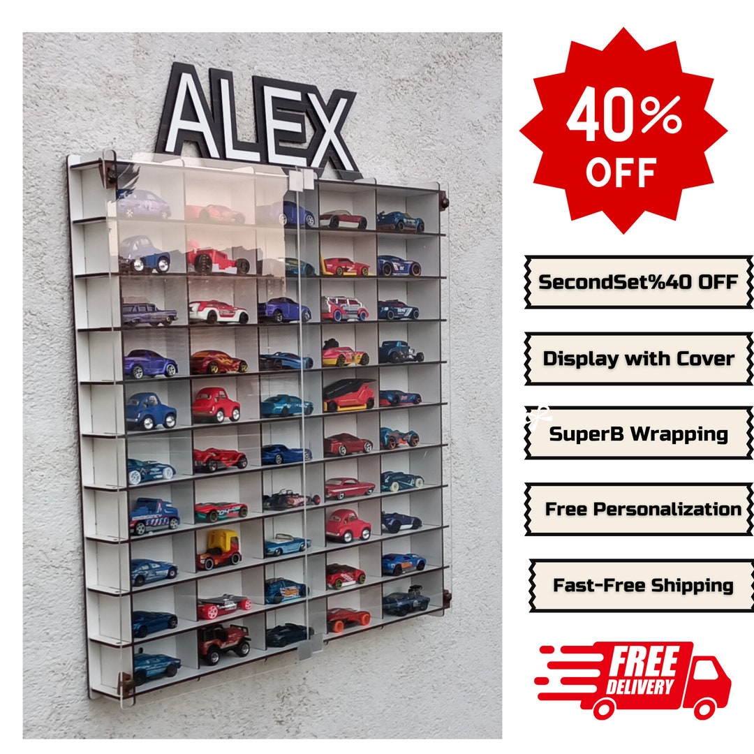 1/64 Hot Wheels,matchbox,diecast Compatible Display Case With Acrylic ...
