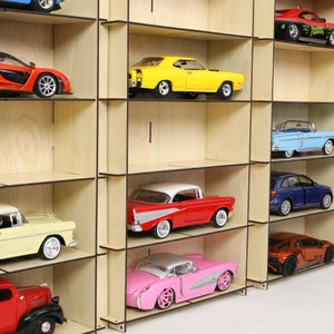 5 X 3 for 15 Piece 1/24 Model Car Storage With Pleksi Cover, Acrylic ...