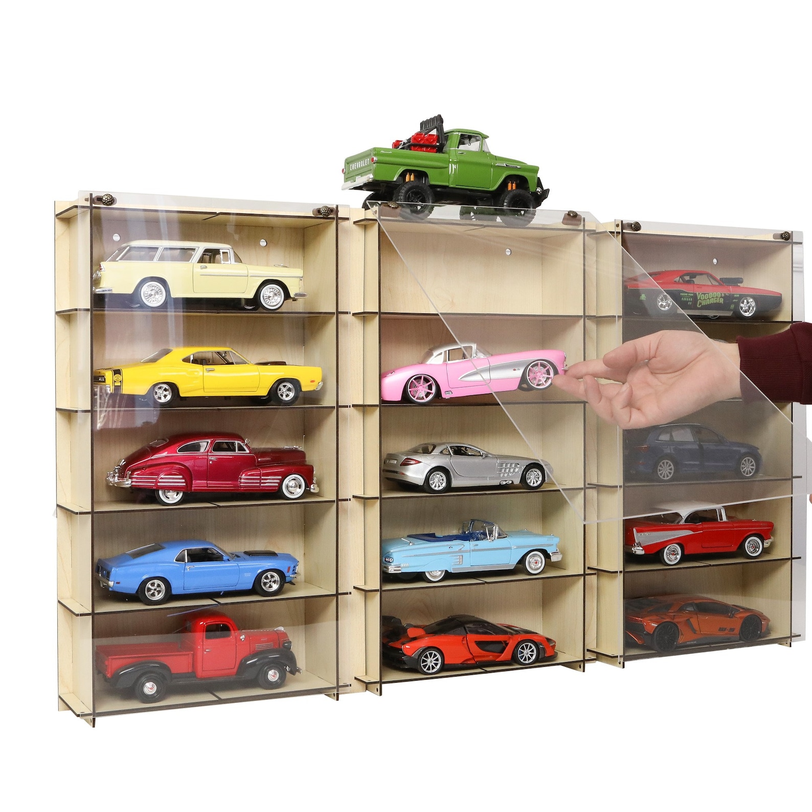 1/24 Model Car Display Case: Acrylic Diecast Car Shelf With Cover - Etsy