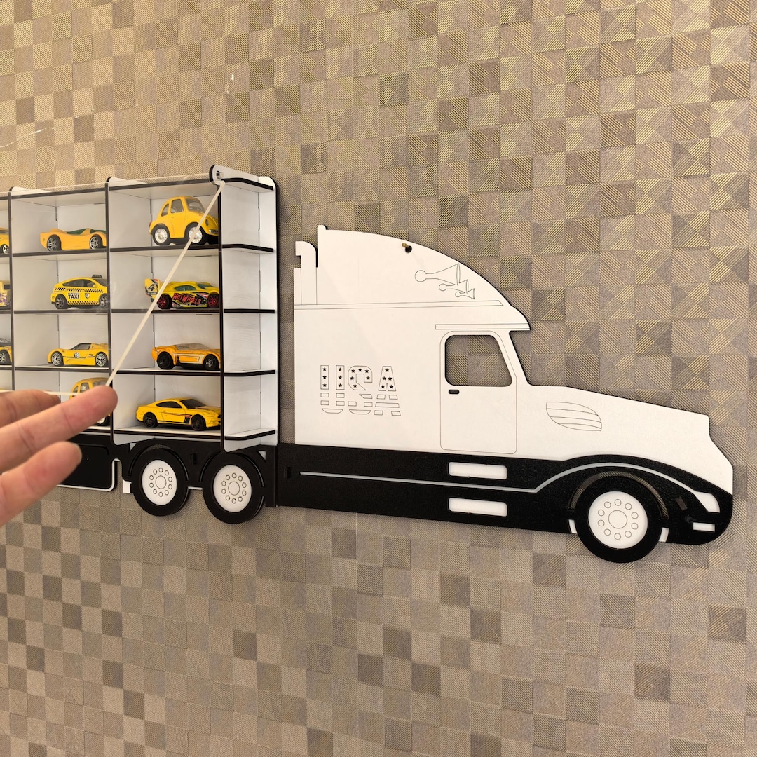 Toy Car Truck Display Case: Hot Wheels, Matchbox Organizer - Etsy