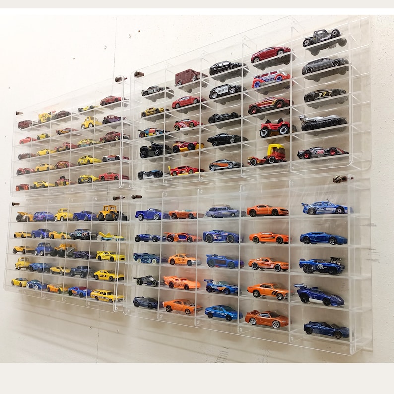 1/64 Model Car Display Case: Acrylic Plexiglass, 25 Car Capacity - Etsy