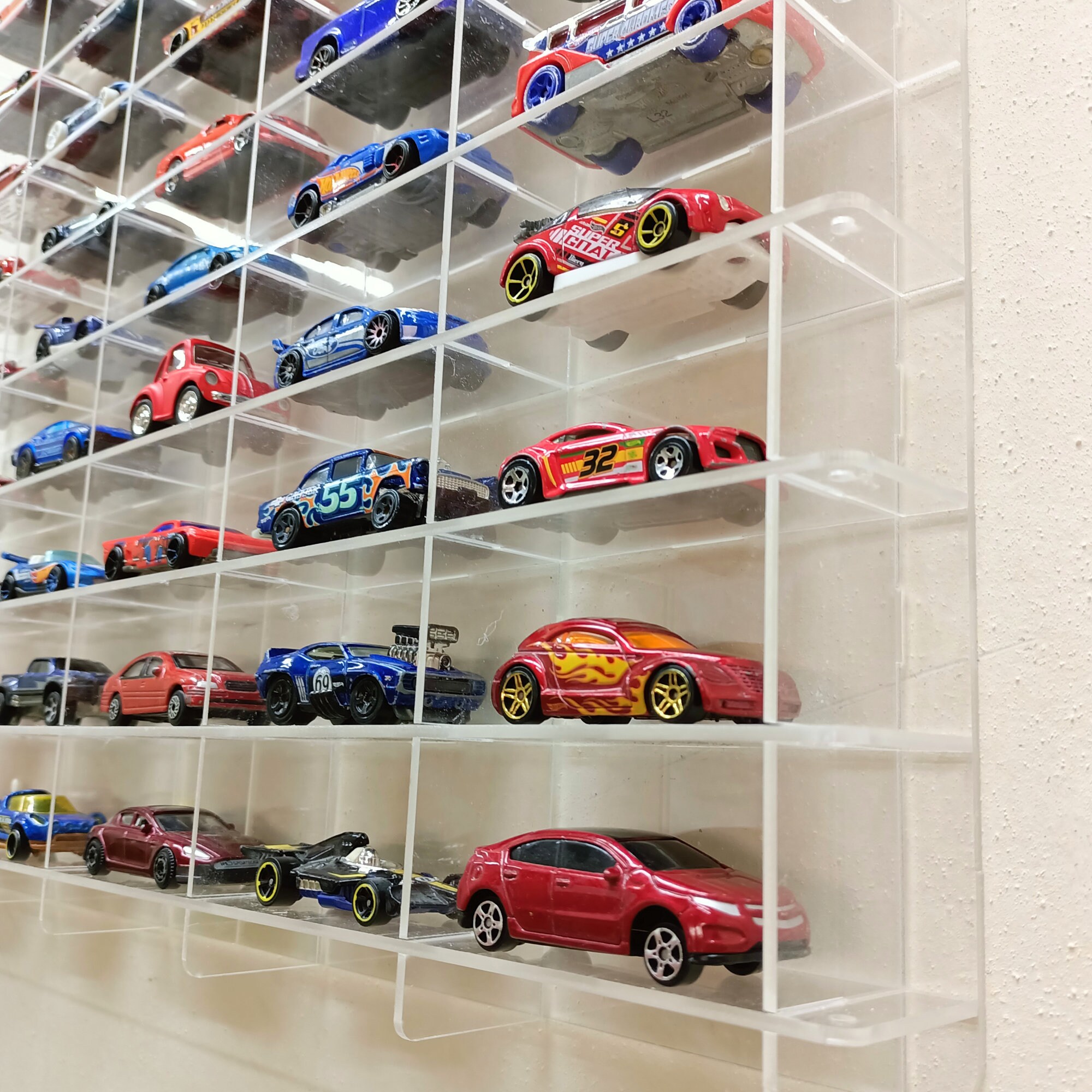 Plexiglass Car Display Case: Hotwheels & Matchbox Compatible Toy Garage ...