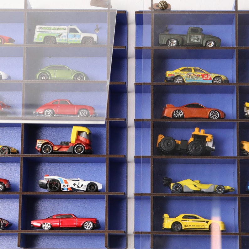 Toy Car Truck Display Case: Hot Wheels, Matchbox Storage With Acrylic ...